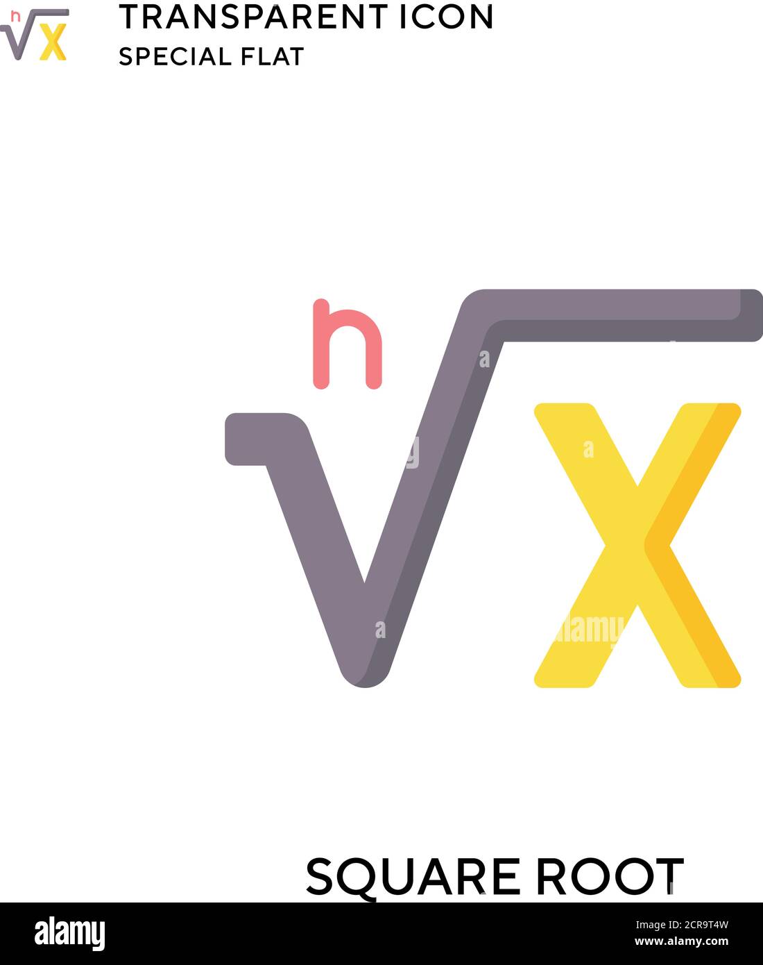 Square root symbol maths Stock Vector Images - Alamy