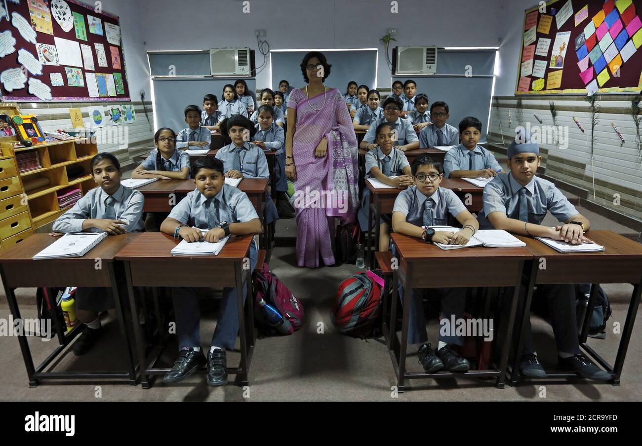 7th Graders In Class