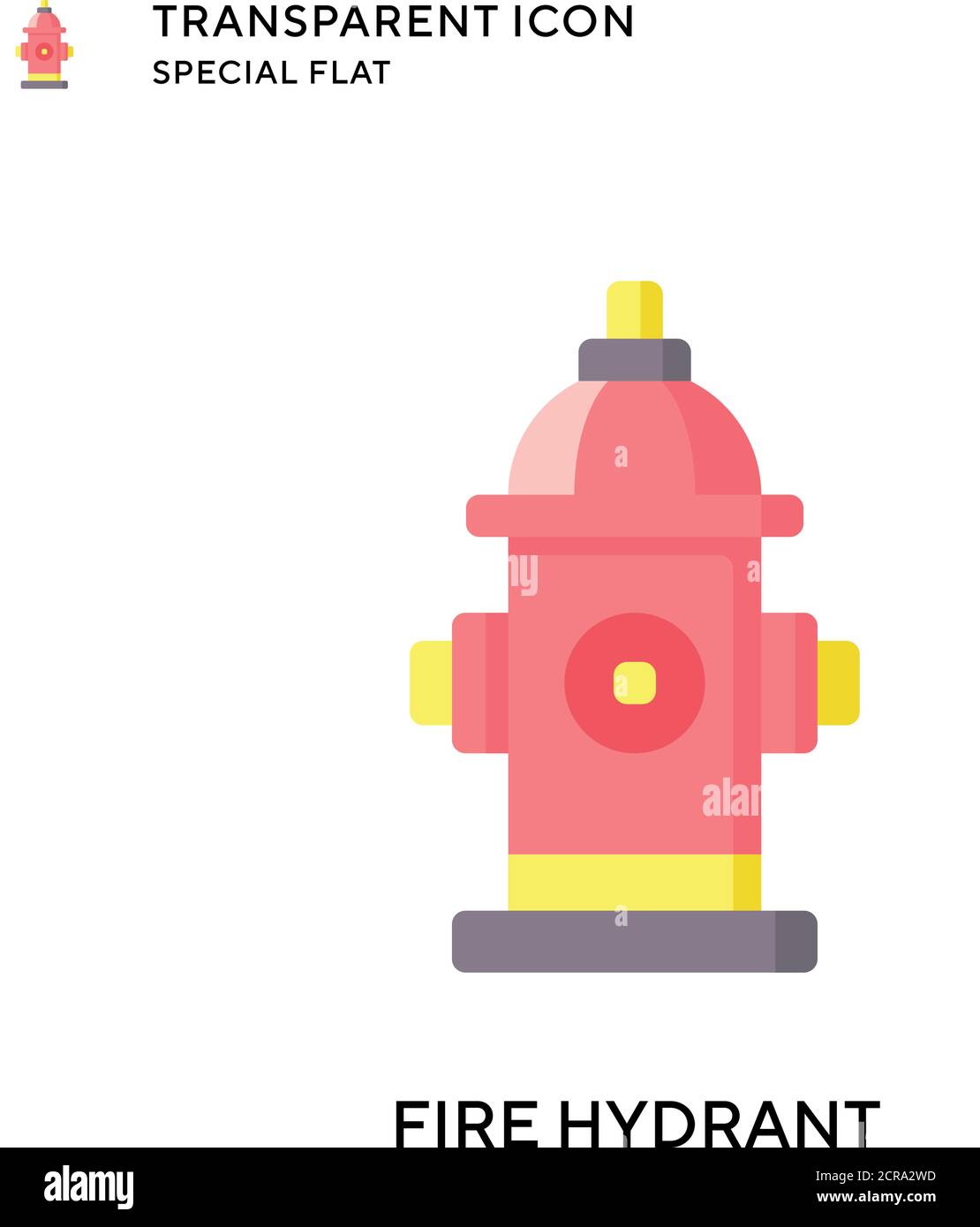 Fire hydrant vector icon. Flat style illustration. EPS 10 vector Stock ...