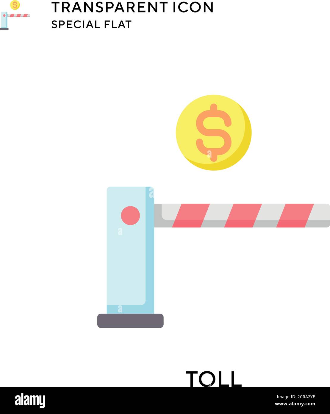 Toll booth icon vector vectors hi-res stock photography and images - Alamy