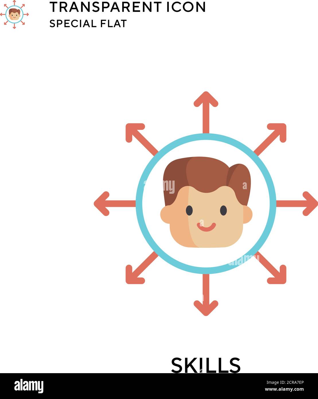 Skills vector icon. Flat style illustration. EPS 10 vector Stock Vector ...