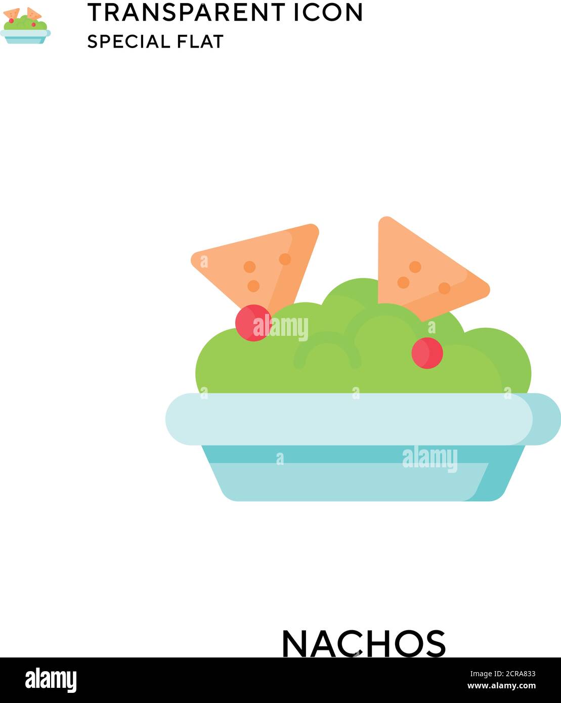 Nachos vector icon. Flat style illustration. EPS 10 vector Stock Vector ...