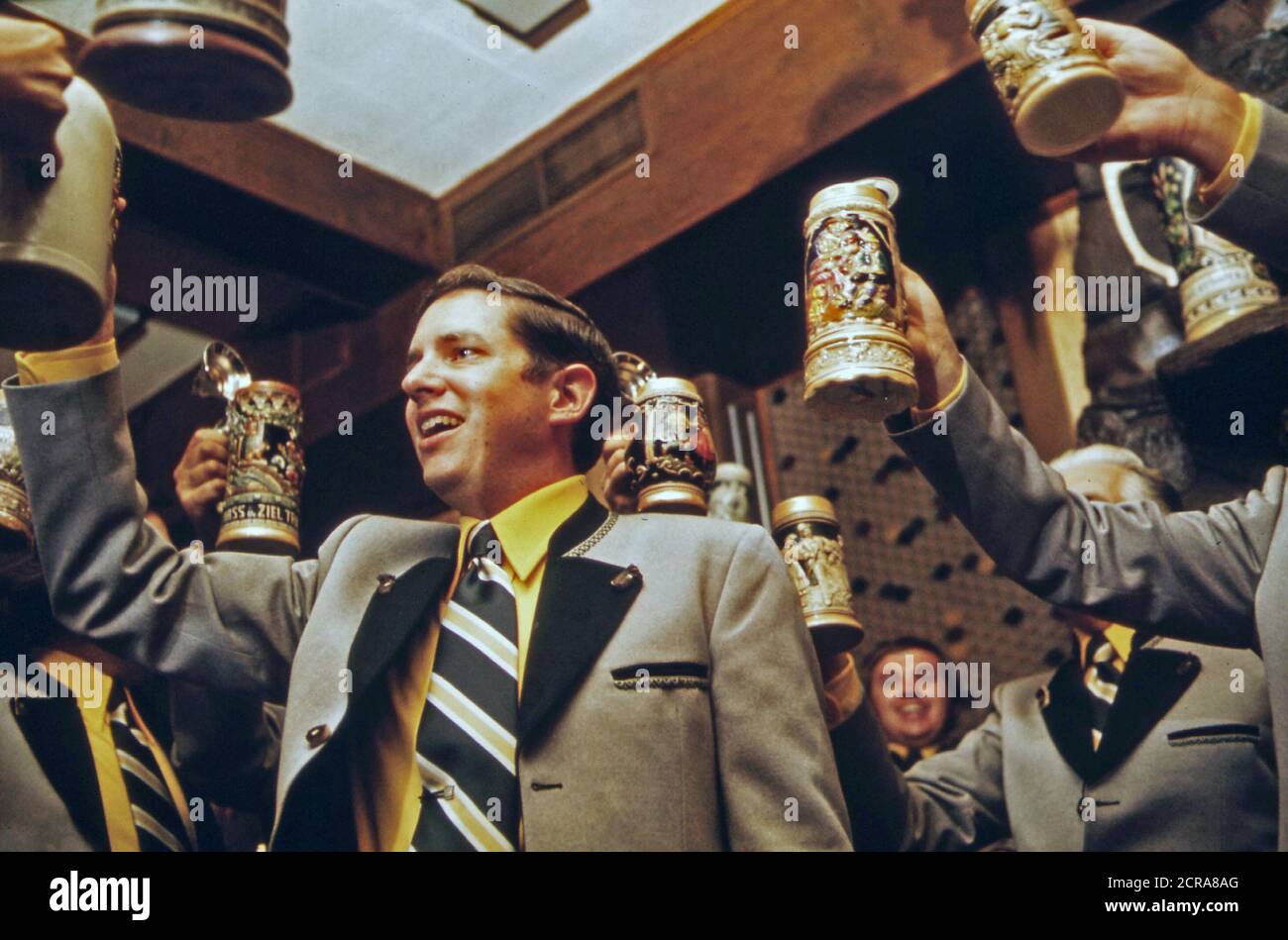 Beer Steins Are Raised as the Concord Singers Practice Singing German ...