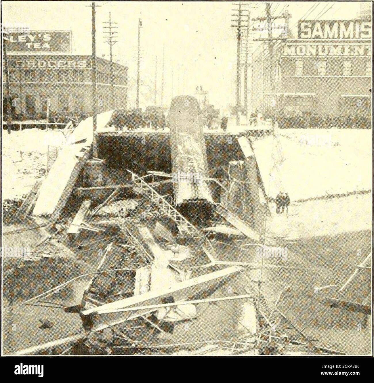 . Electric railway journal . aking of the bottom-chord eye-bars of ...