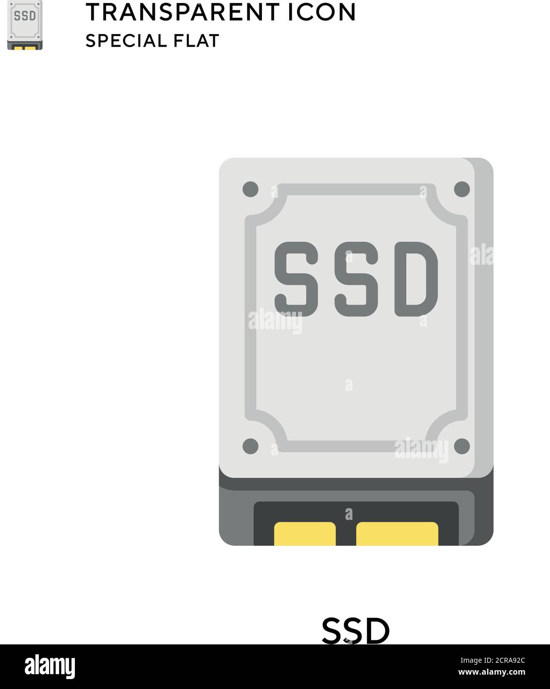 Ssd vector icon. Flat style illustration. EPS 10 vector Stock Vector ...