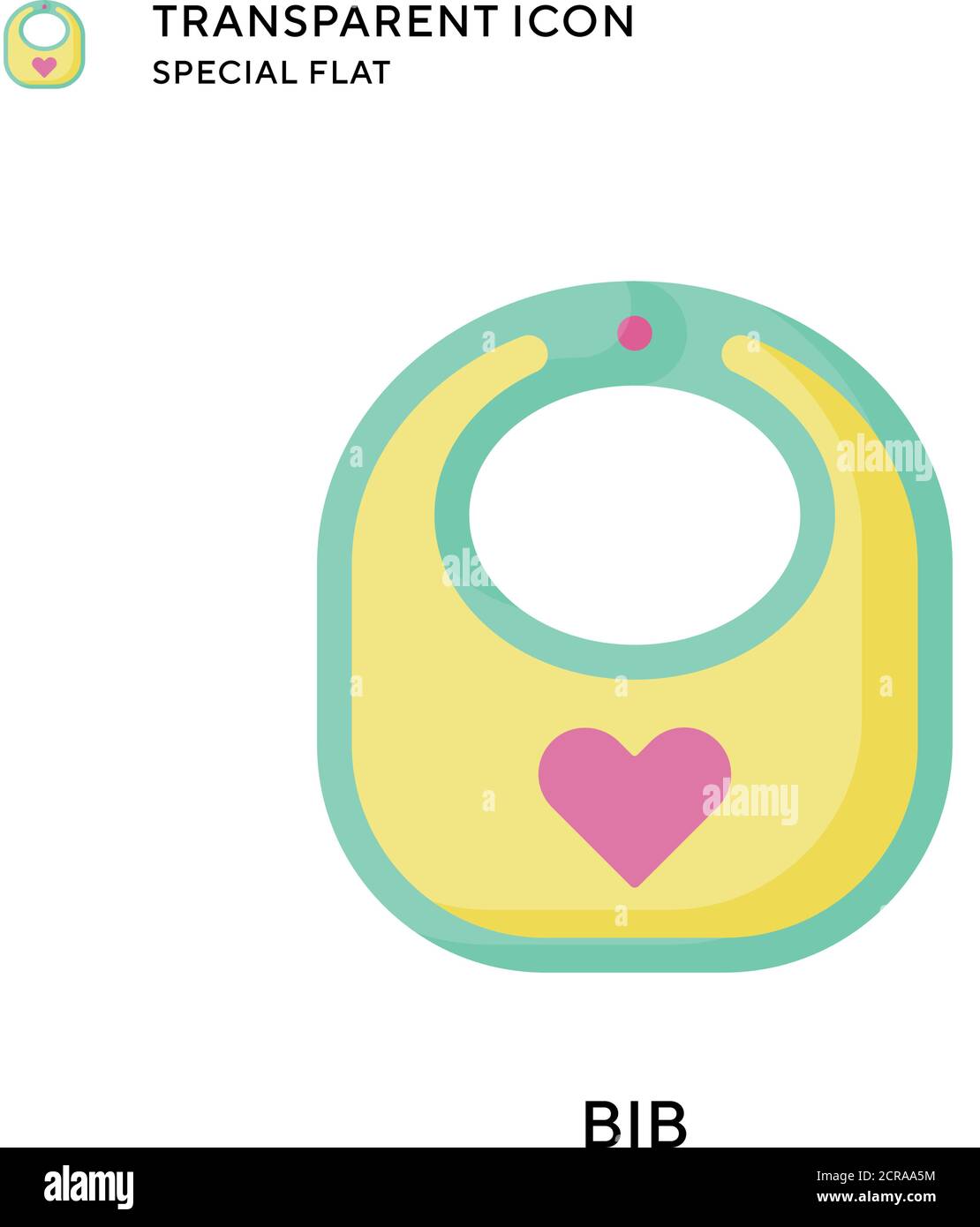 Bib vector icon. Flat style illustration. EPS 10 vector Stock Vector ...