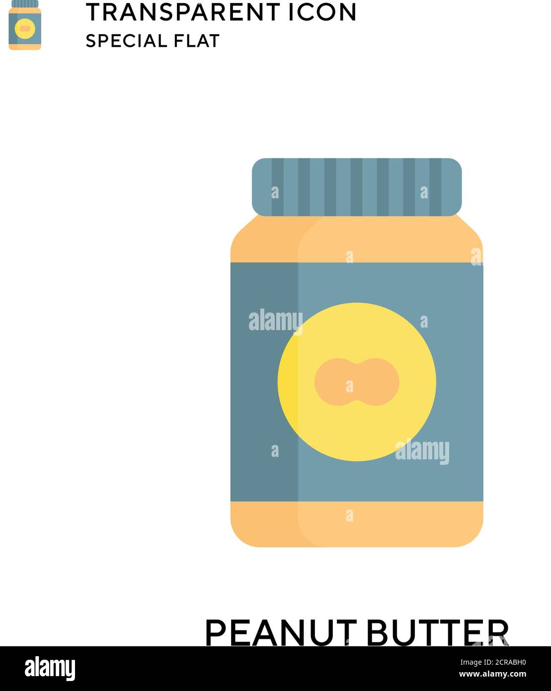 Peanut butter vector icon. Flat style illustration. EPS 10 vector Stock ...