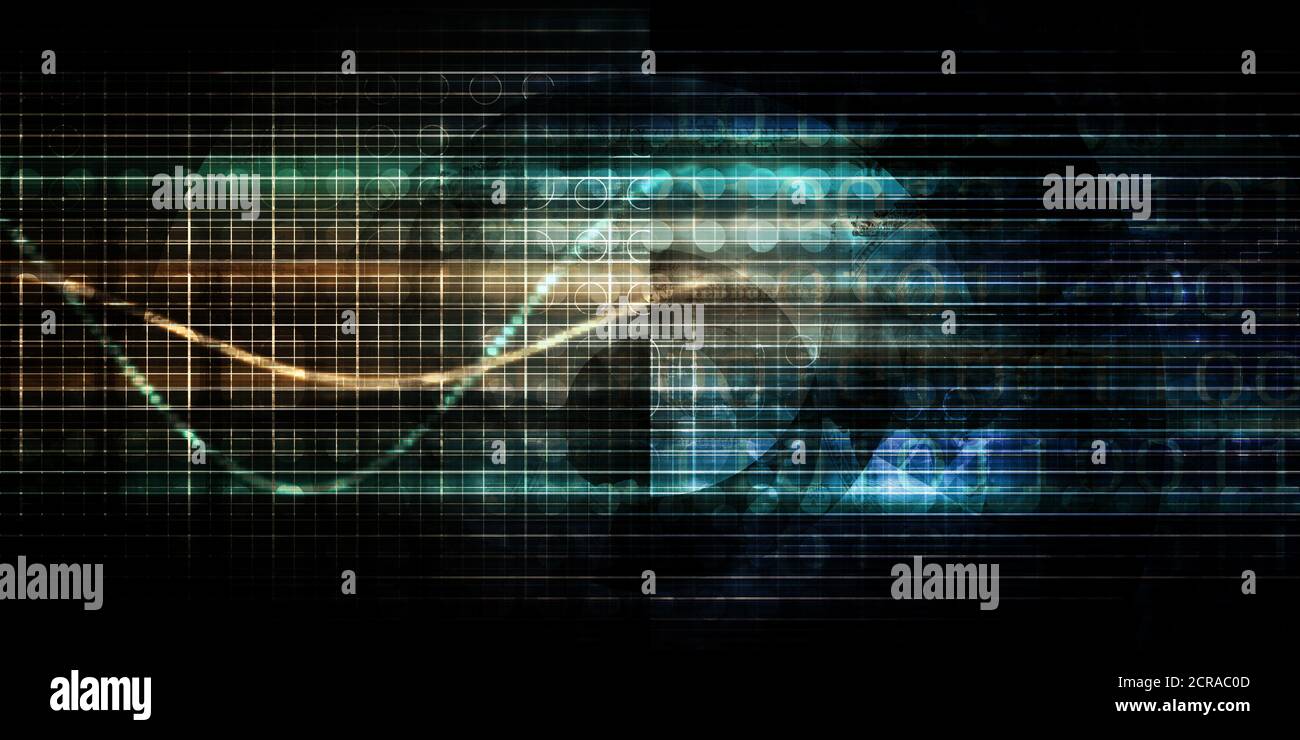 Technology Communications and Satellite Transmission Data Art Stock ...