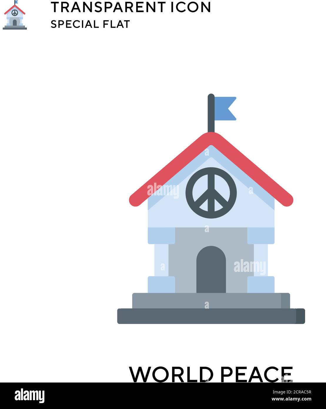 World peace vector icon. Flat style illustration. EPS 10 vector Stock ...