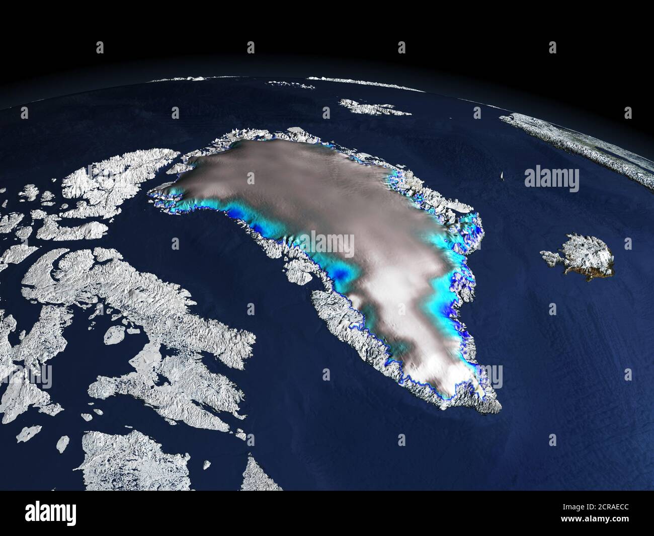 Change in Elevation over Greenland - ICESat's precise elevation change ...
