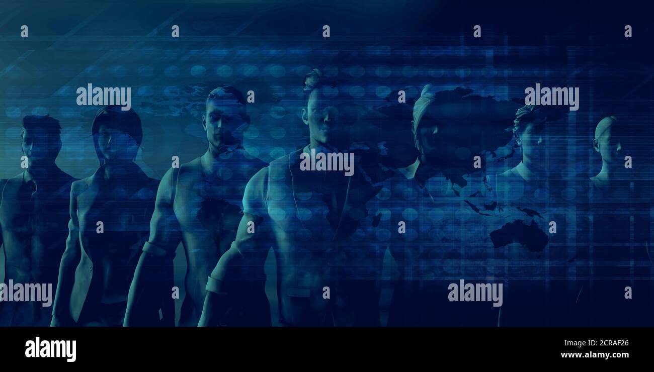 Strong Leader Amongst Business Challenges Concept Background Stock ...