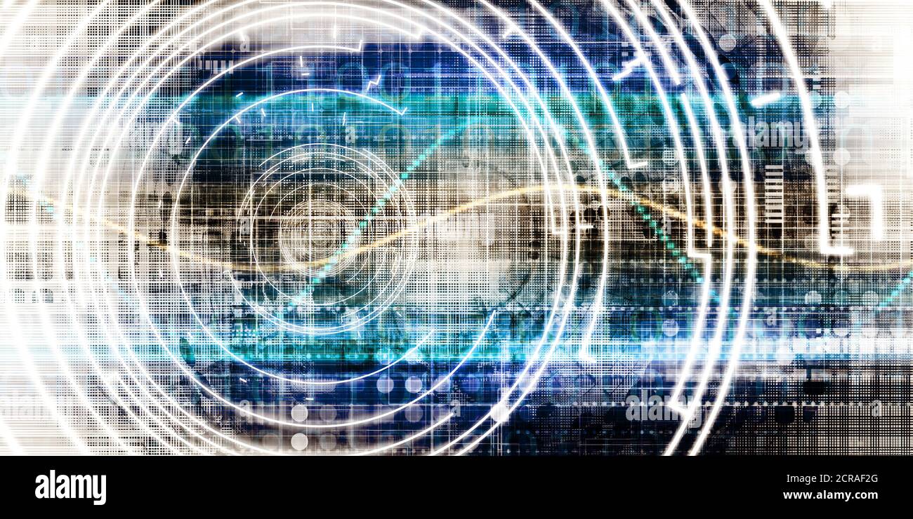 Data Tracking and Surveillance Chart Analysis Art Stock Photo - Alamy