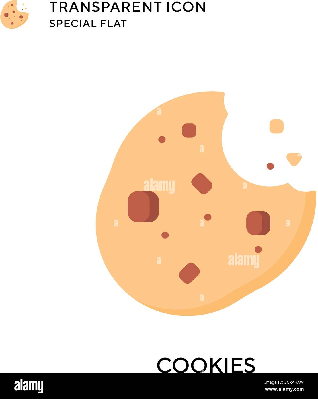 Cookies vector icon. Flat style illustration. EPS 10 vector Stock ...