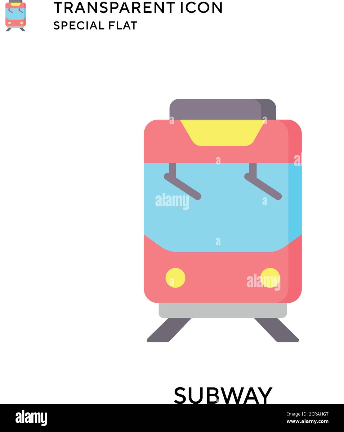 Subway vector icon. Flat style illustration. EPS 10 vector Stock Vector ...