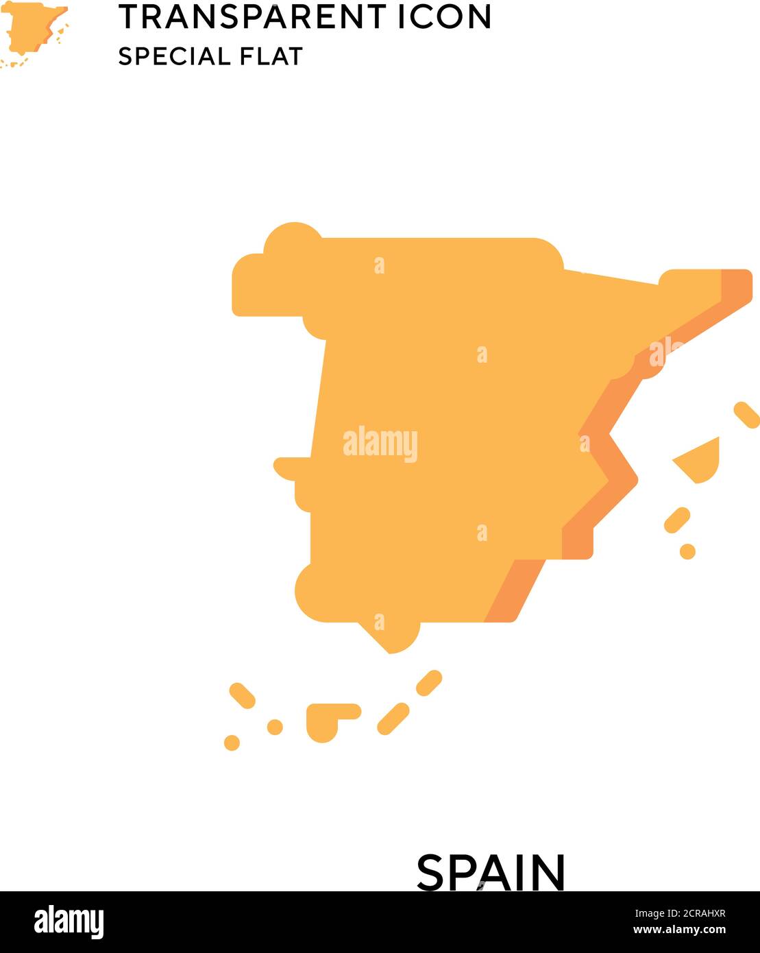 Spain vector icon. Flat style illustration. EPS 10 vector Stock Vector ...