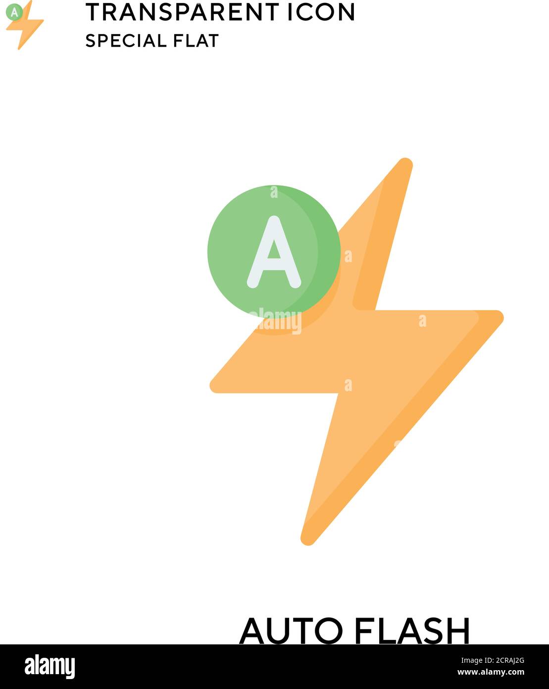 Auto flash vector icon. Flat style illustration. EPS 10 vector Stock ...