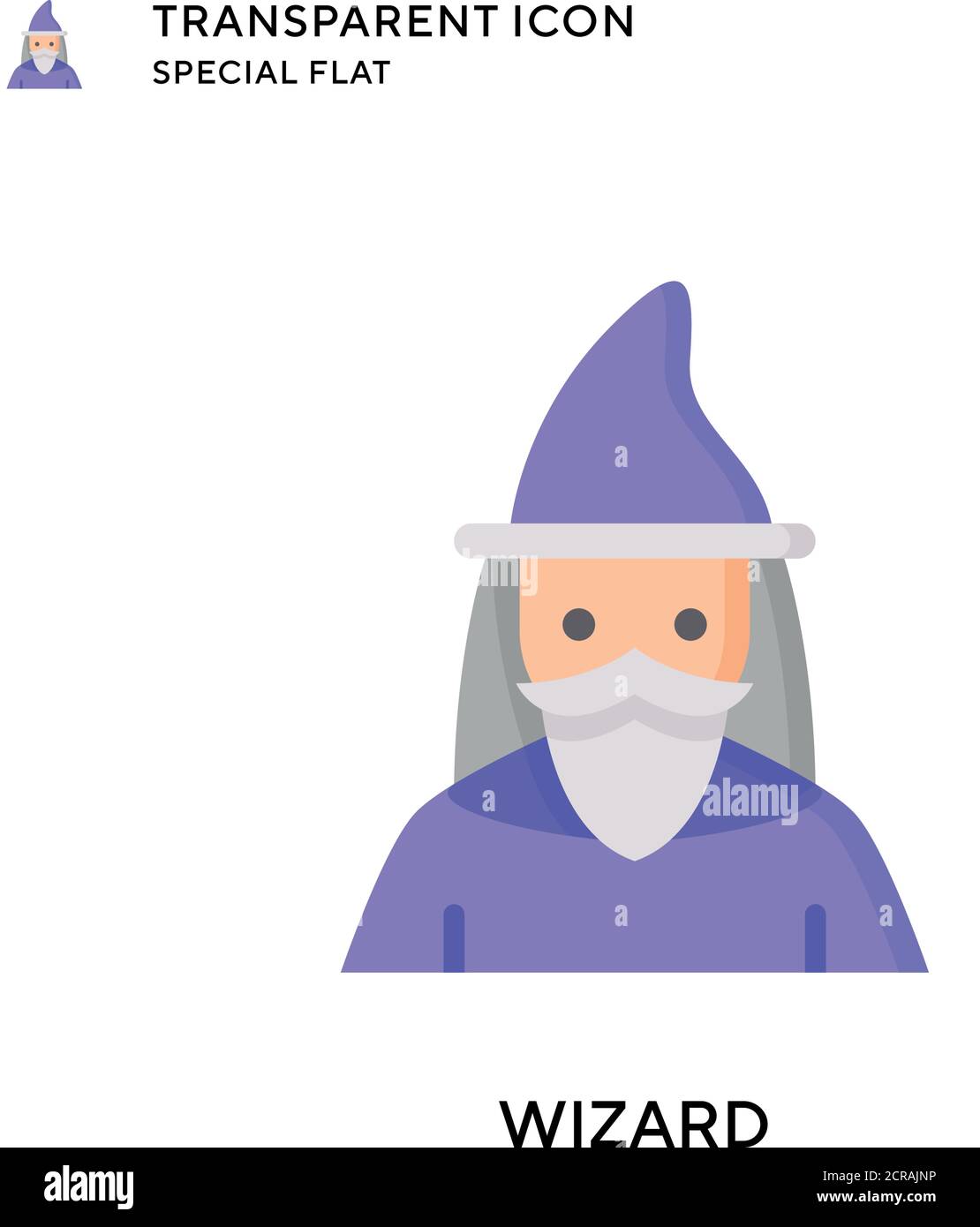 Wizard vector icon. Flat style illustration. EPS 10 vector Stock Vector ...