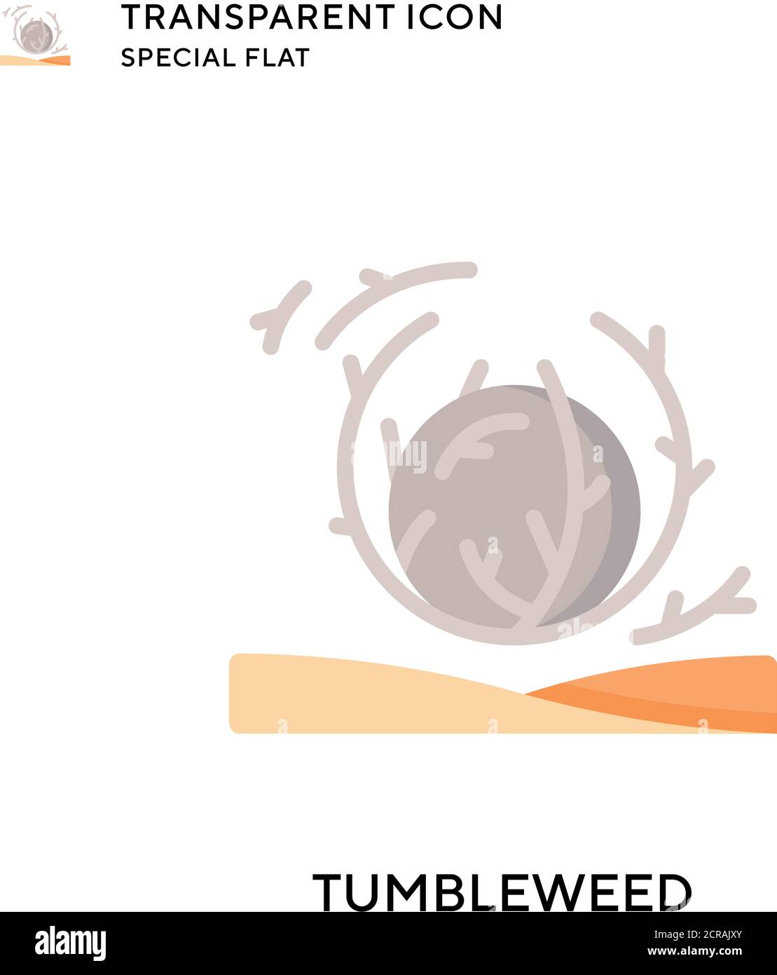 Tumbleweed vector icon. Flat style illustration. EPS 10 vector Stock ...