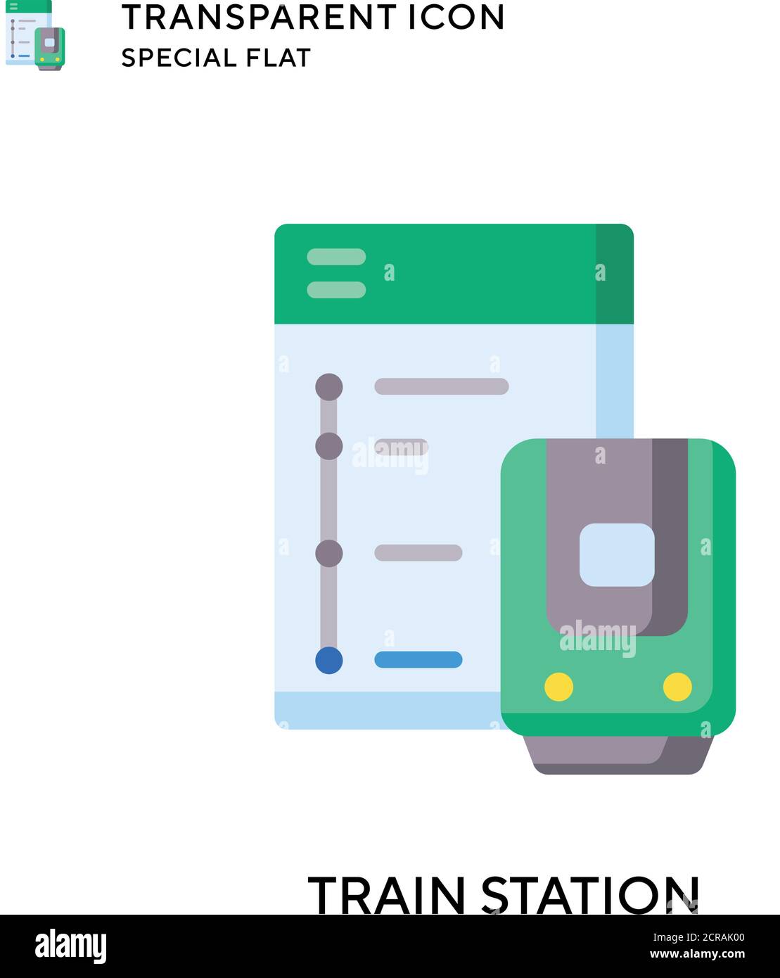 Train station vector icon. Flat style illustration. EPS 10 vector Stock ...