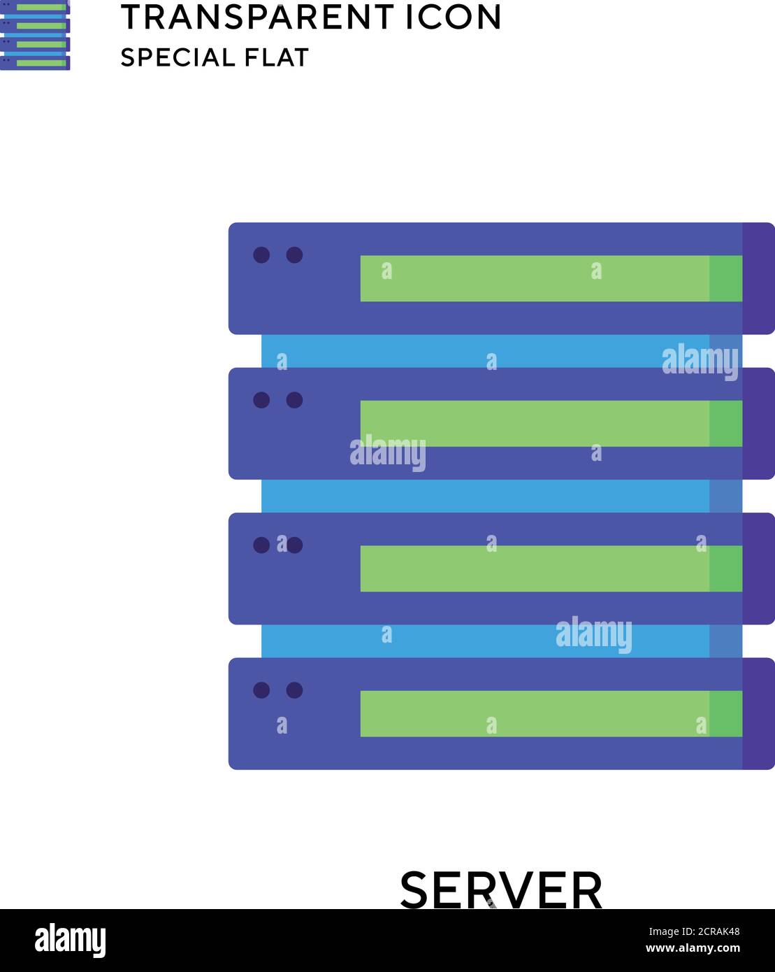 Server vector icon. Flat style illustration. EPS 10 vector Stock Vector ...