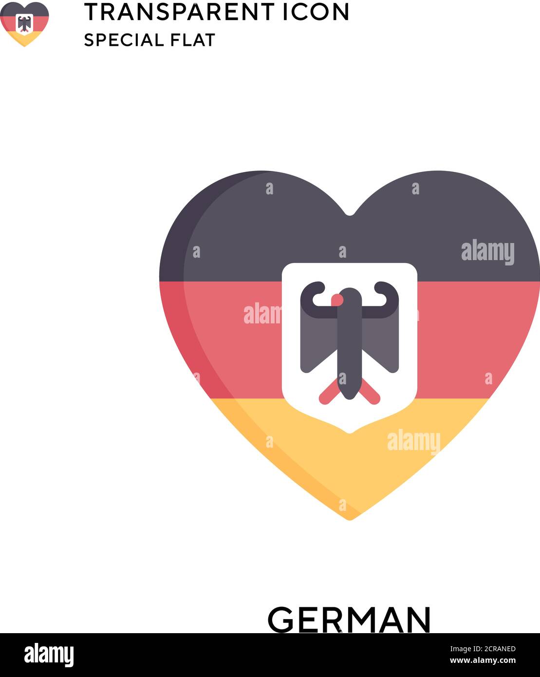 German vector icon. Flat style illustration. EPS 10 vector Stock Vector ...