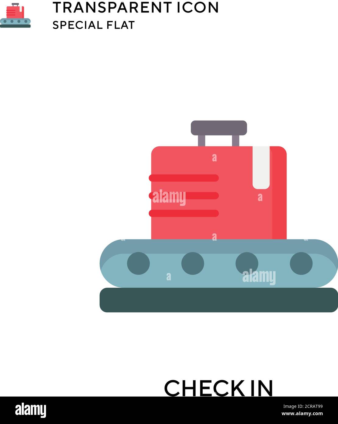 Check in vector icon. Flat style illustration. EPS 10 vector Stock ...