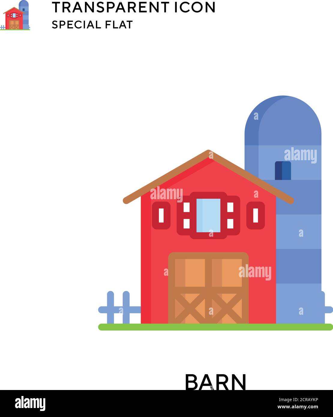 Beautiful old red barn Stock Vector Images - Alamy