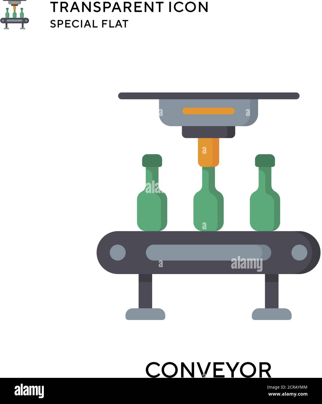 Conveyor system 3d icon Cut Out Stock Images & Pictures - Alamy