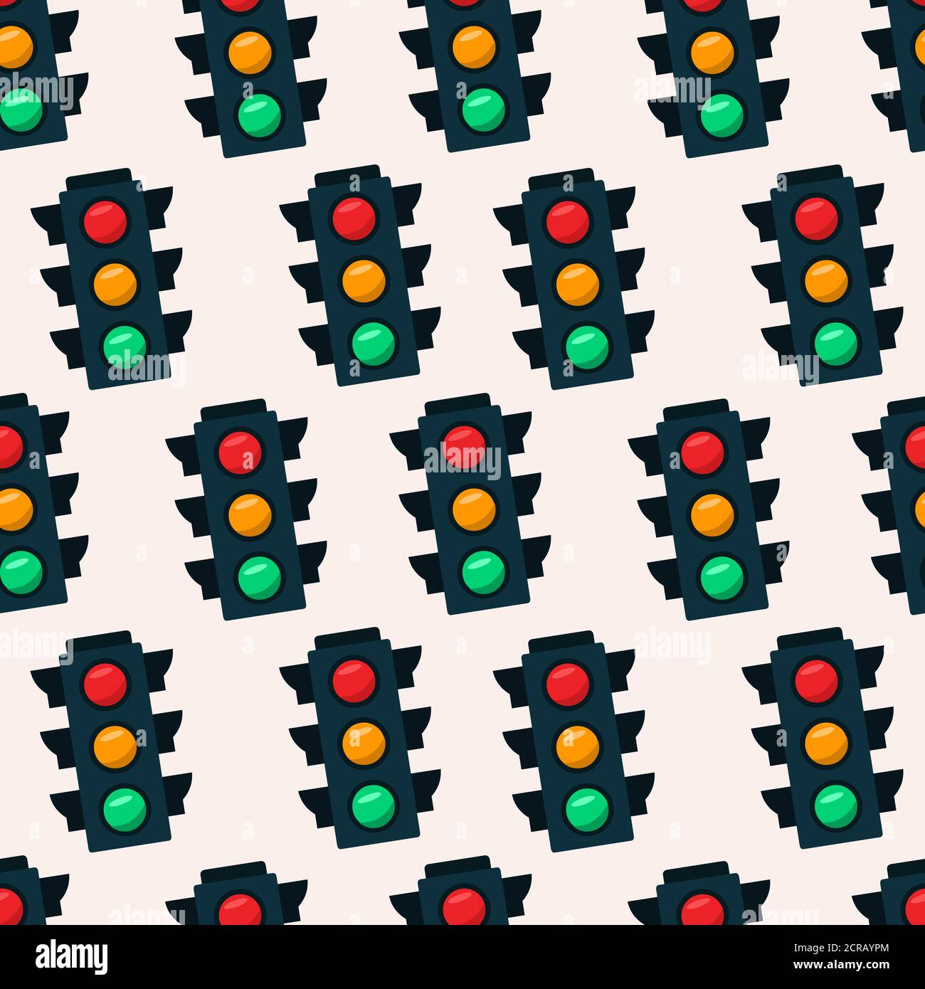 traffic light seamless pattern vector illustration background Stock ...
