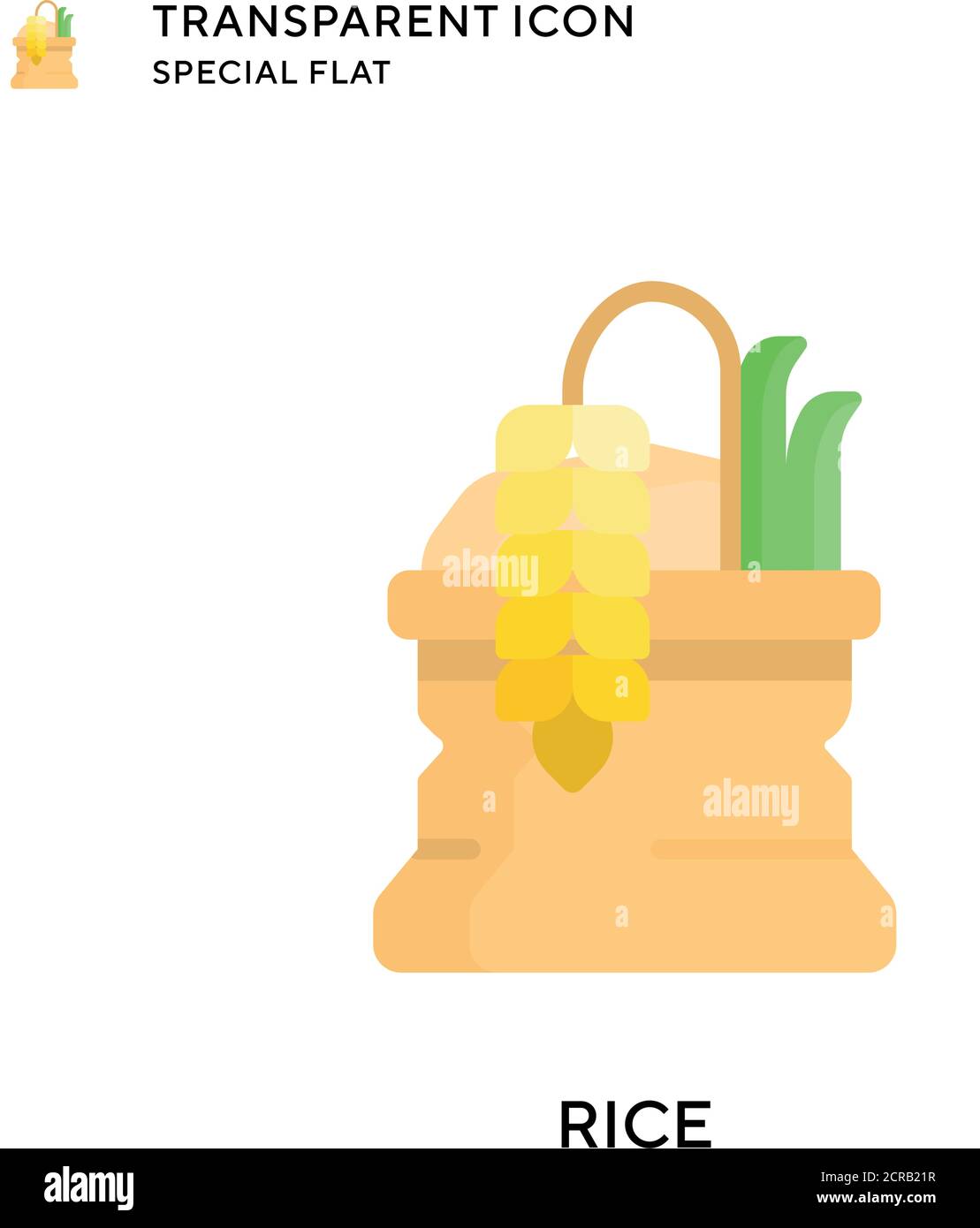 Cooked thai jasmine white rice Stock Vector Images - Alamy