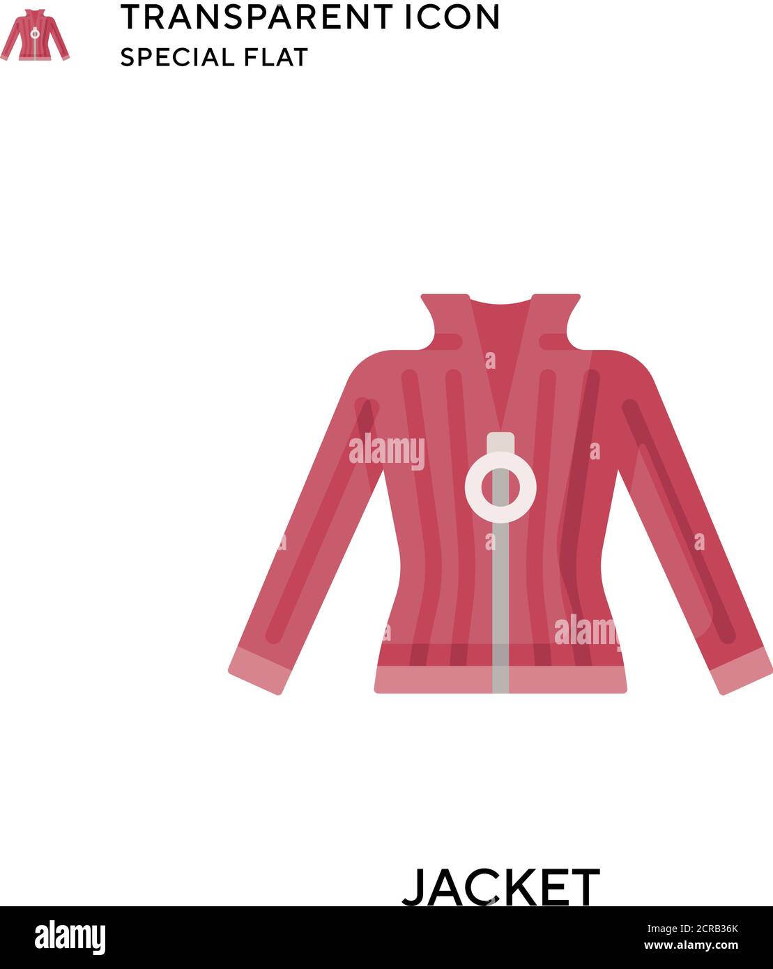 Jacket vector icon. Flat style illustration. EPS 10 vector Stock Vector ...