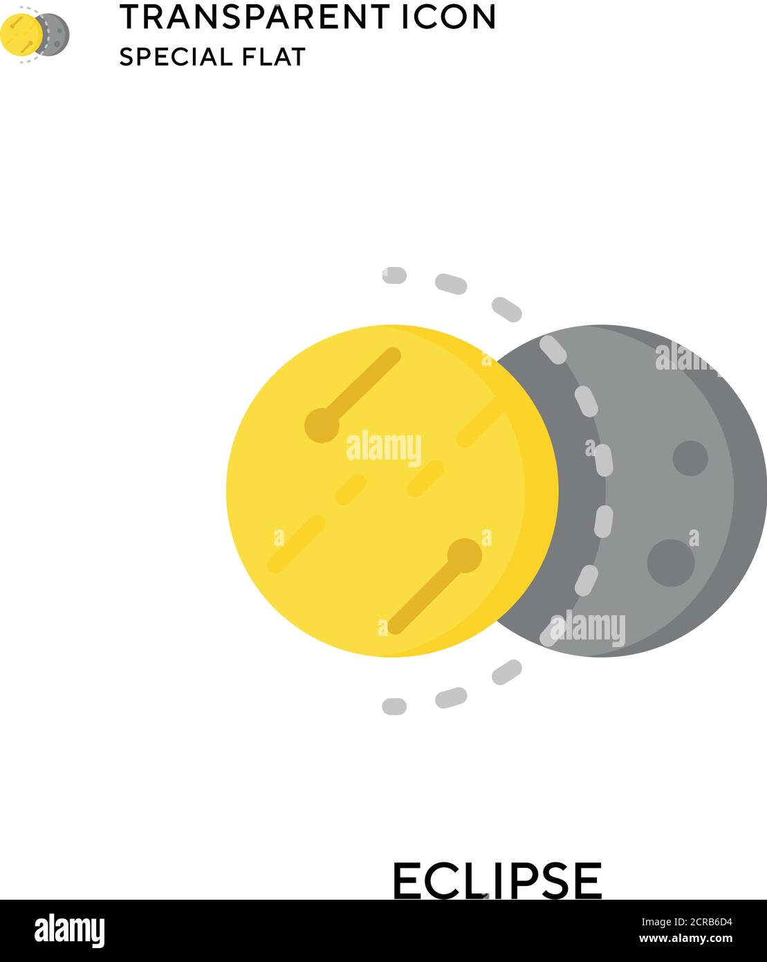 Eclipse vector icon. Flat style illustration. EPS 10 vector Stock ...