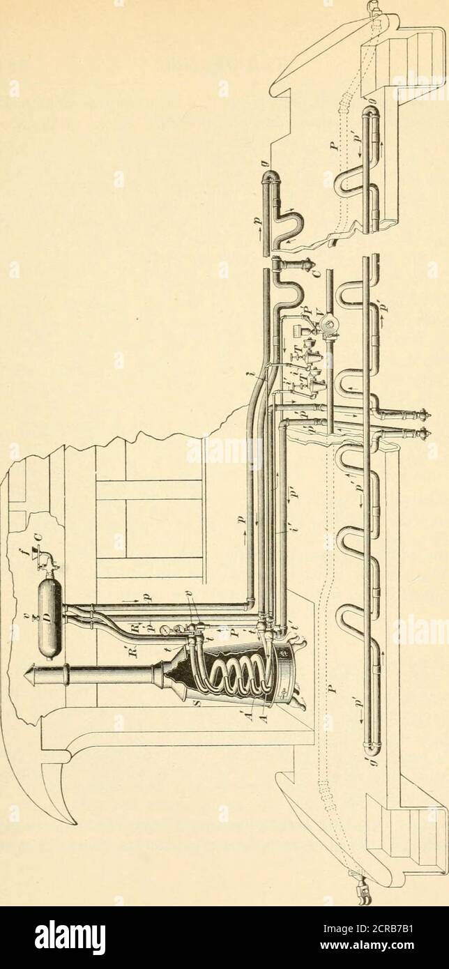 Steam locomotive passing underneath hi-res stock photography and images ...