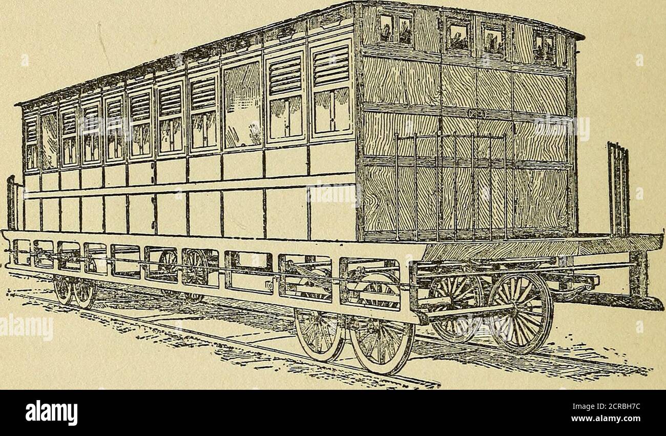. The story of the Pullman car . Early passenger cars, designed after ...