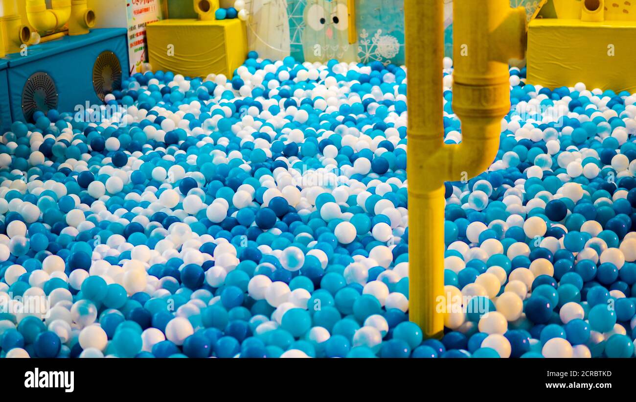 blue and white little balls Stock Photo - Alamy