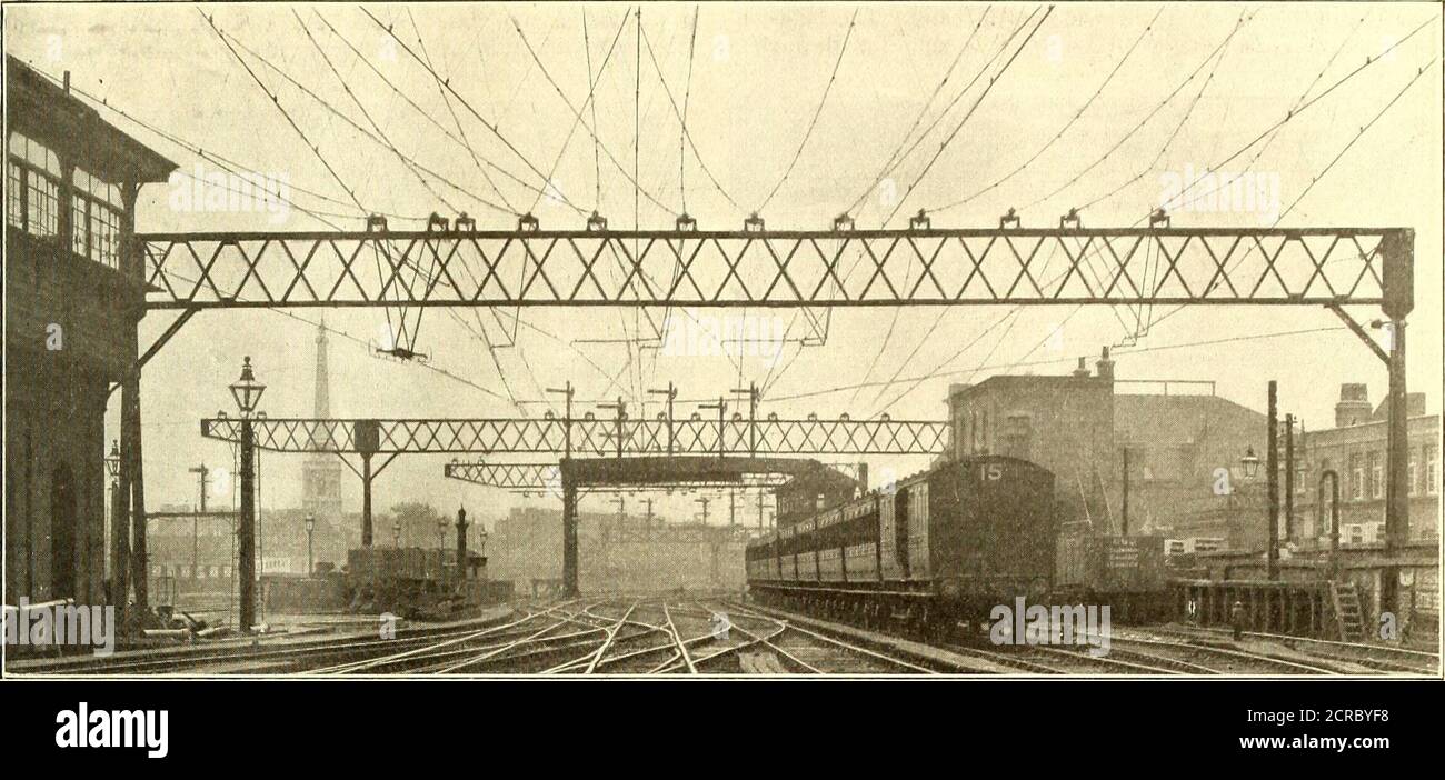 . Electric railway journal . d two motor carsduring the rush hours. The ...