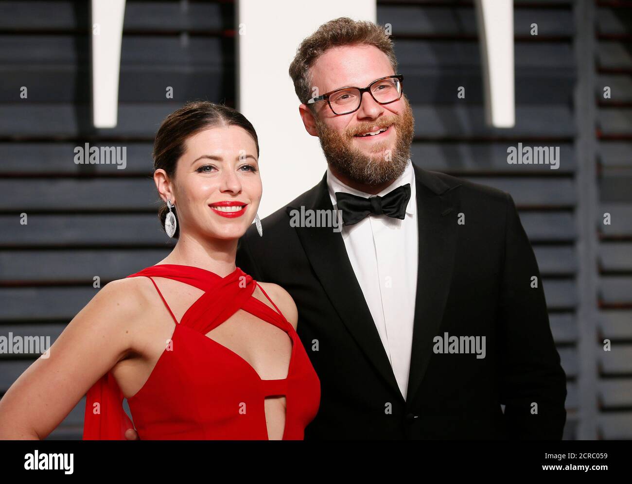 Seth rogen and wife lauren miller hi-res stock photography and images ...