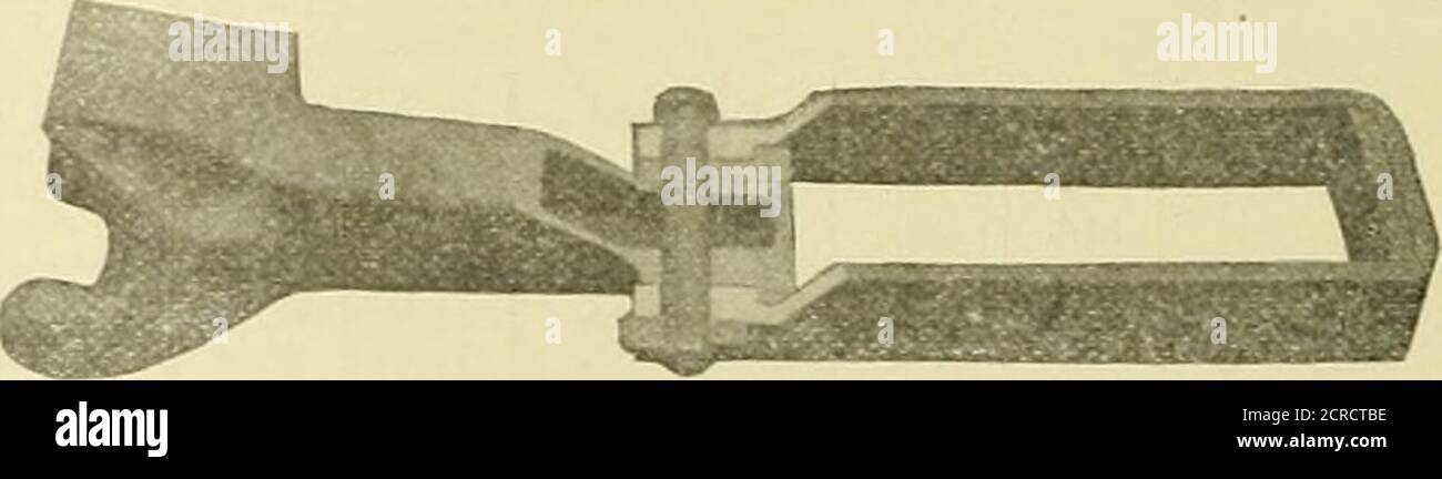 . American engineer and railroad journal . astening the coupler yoke to ...