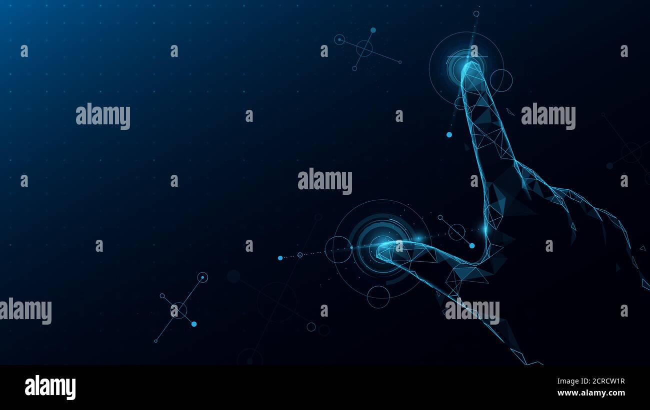 Close up zoom with two fingers shows sign, Pinch to zoom. Future ...