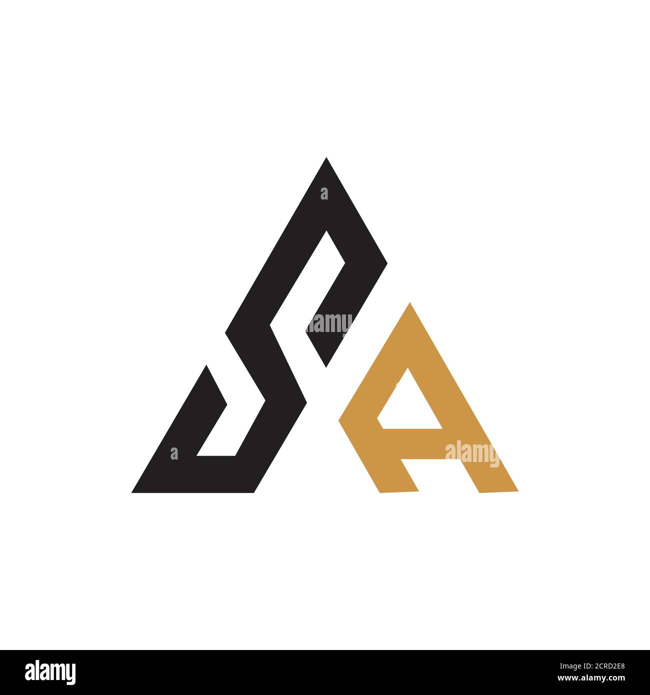 Initial letter sa logo or as logo vector design template Stock Vector ...