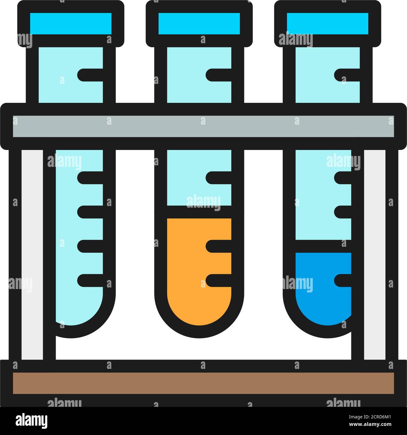 Test tubes colored liquid chemical Stock Vector Images - Alamy