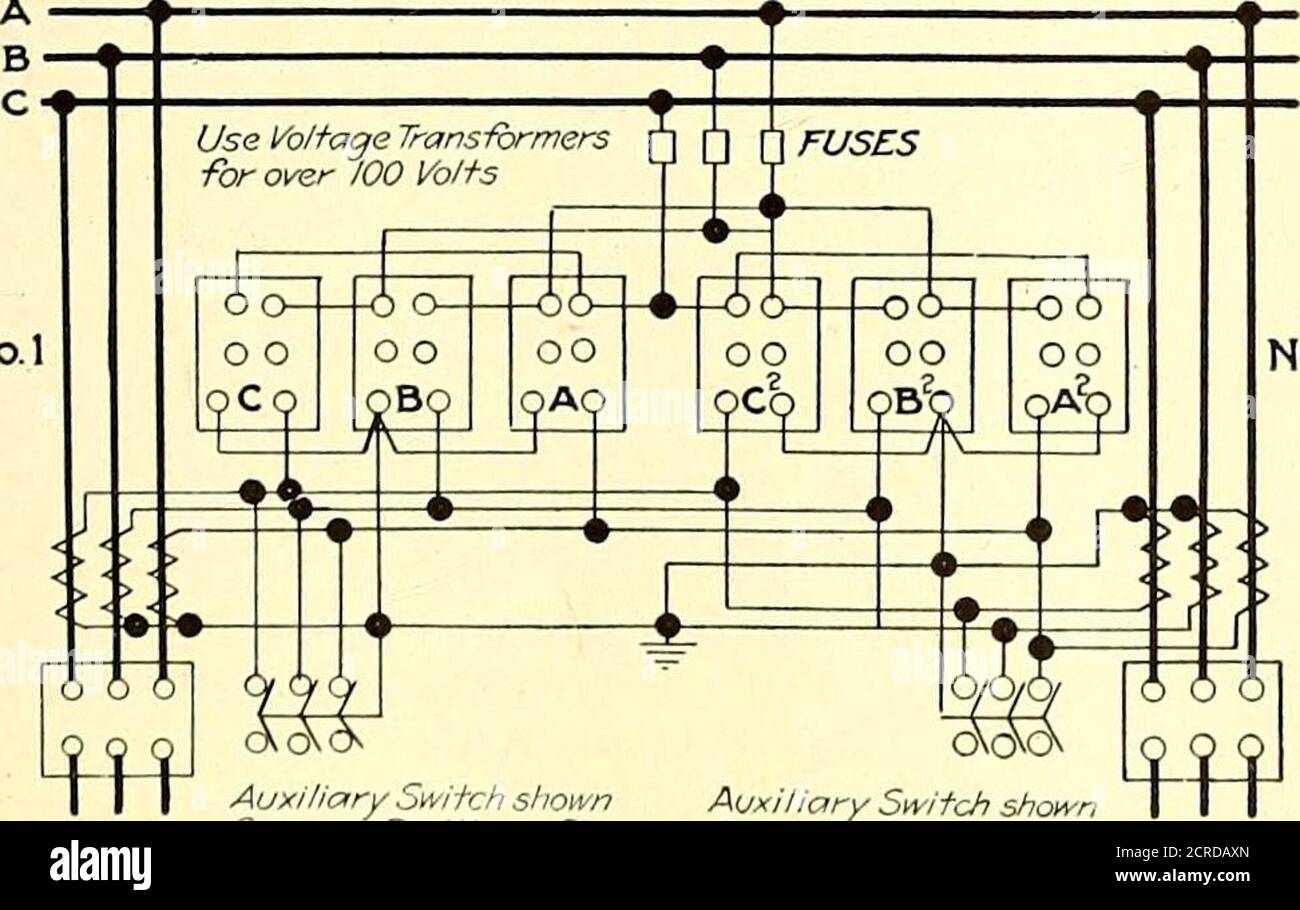 . Electric railway journal . FIG. 1—DIAGRAM OF CROSS-CONNECTED RELAY ...