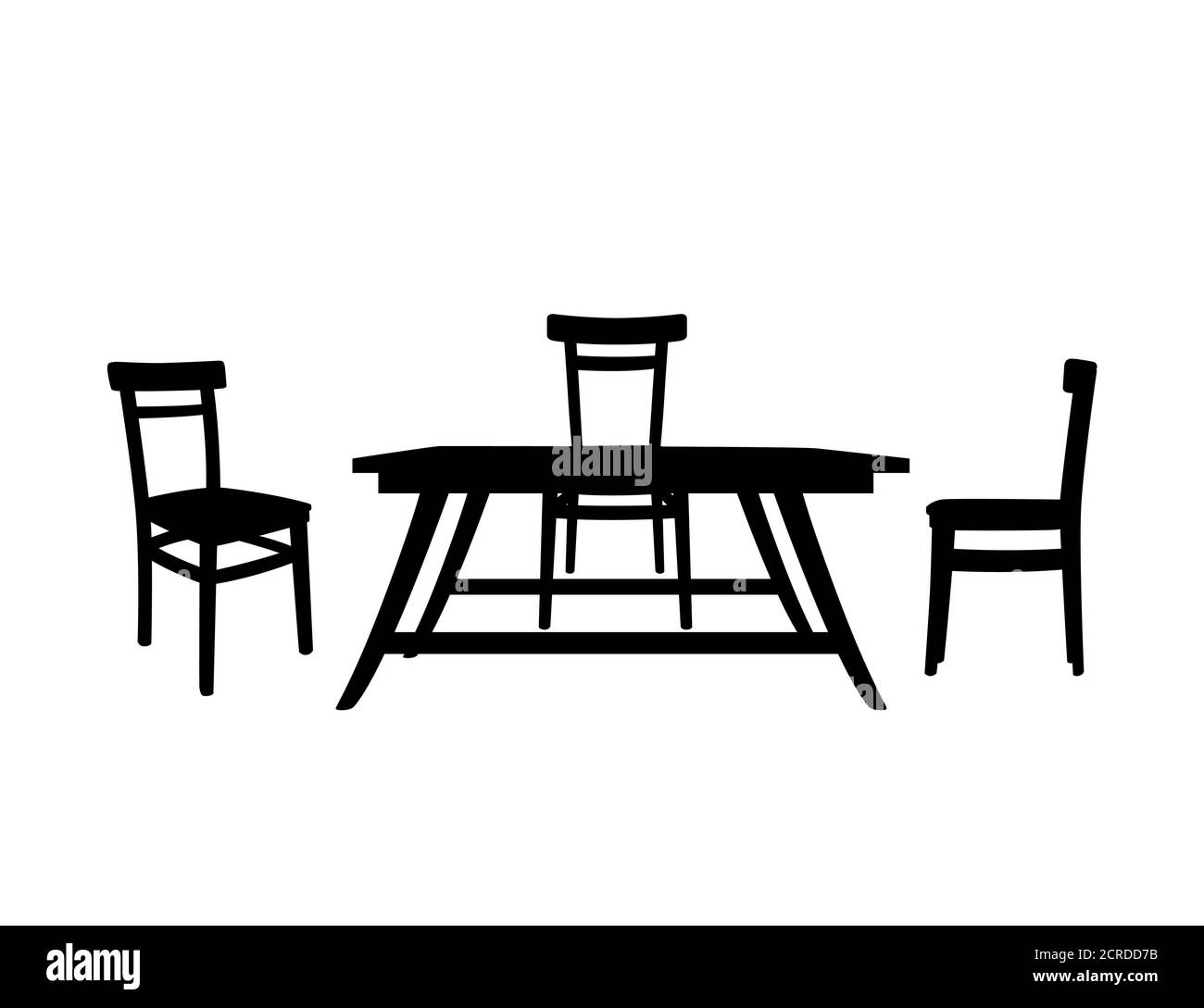 Dining Table Silhouette