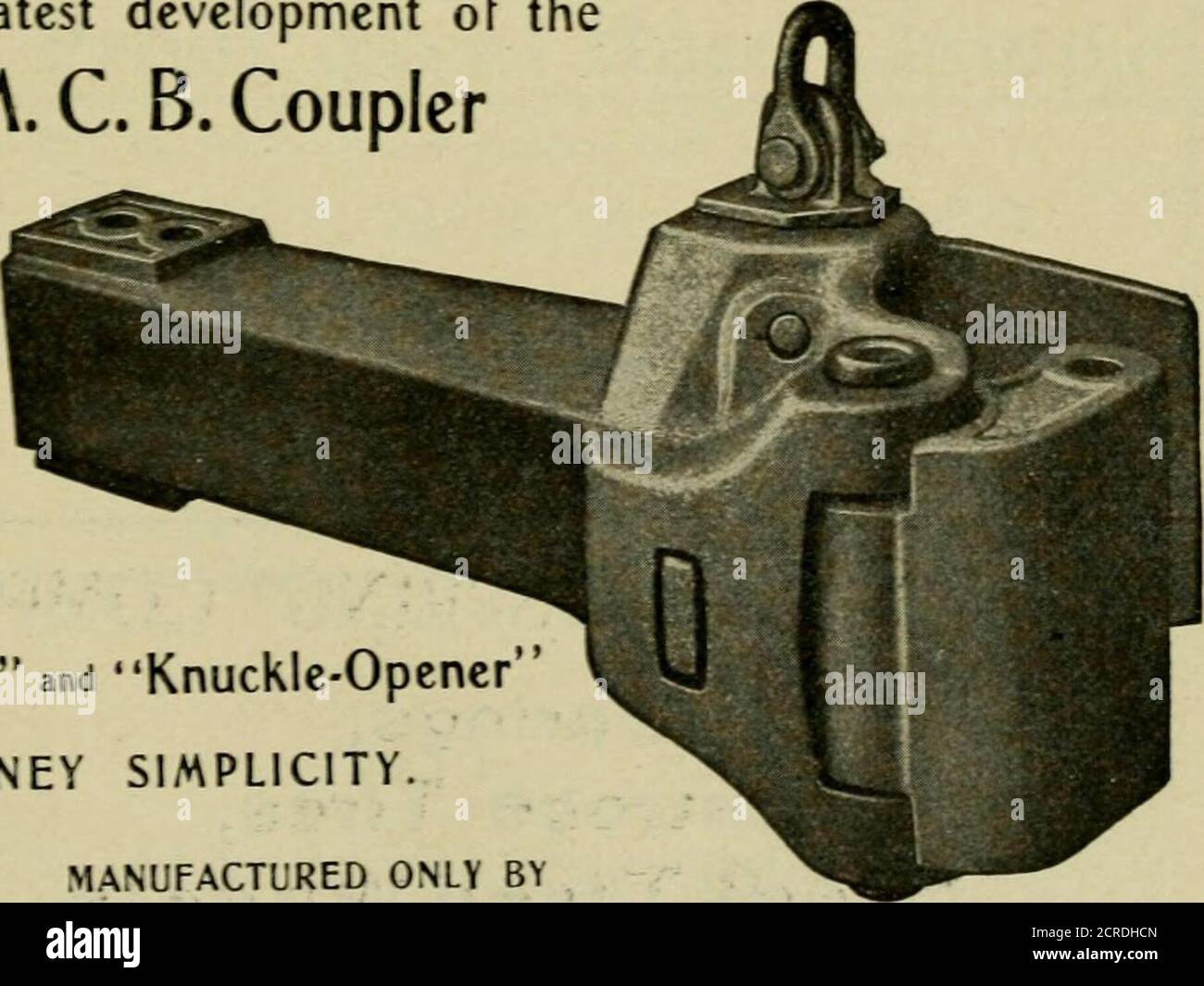 Janney coupler hi-res stock photography and images - Alamy