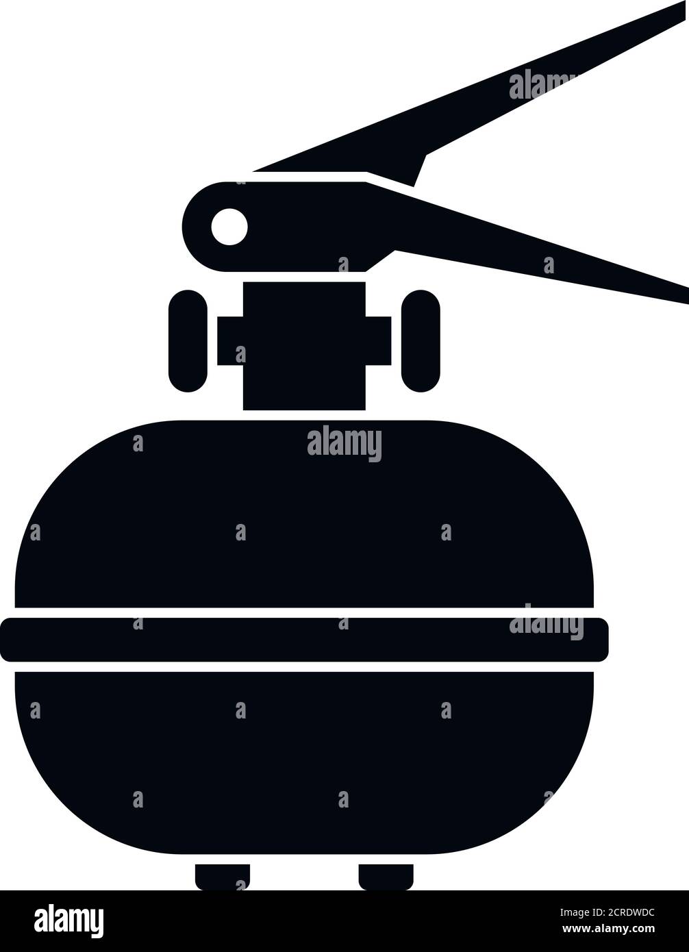 Fire extinguisher foam icon. Simple illustration of fire extinguisher ...