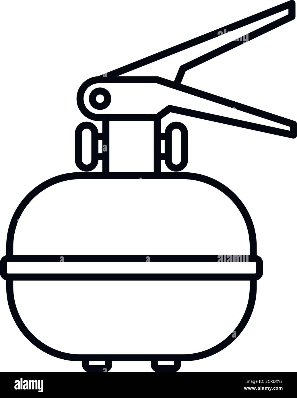 Fire extinguisher foam icon. Outline fire extinguisher foam vector icon ...