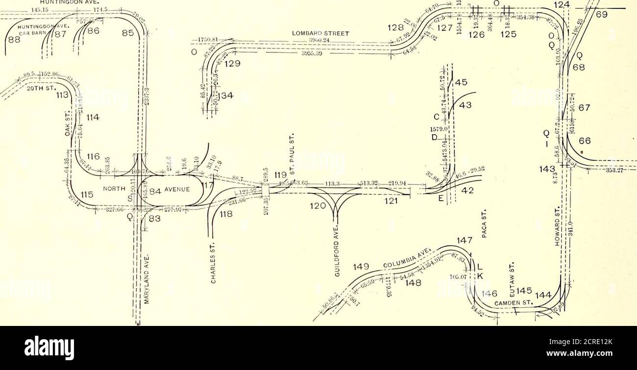 . The Street railway journal . .Large letters indicate the different ...