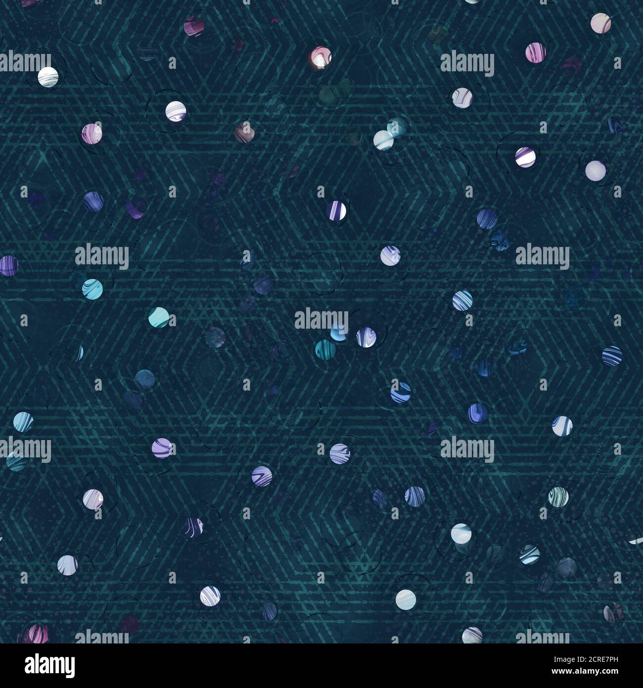 Lux navy and white iridescent geo seamless pattern Stock Photo - Alamy
