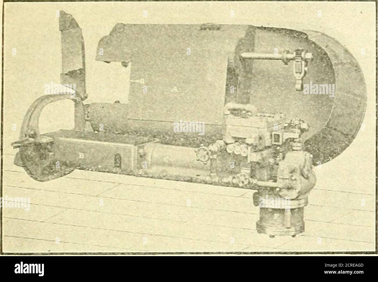 . Railroad digest . The piston operating the ram lies inside the ...