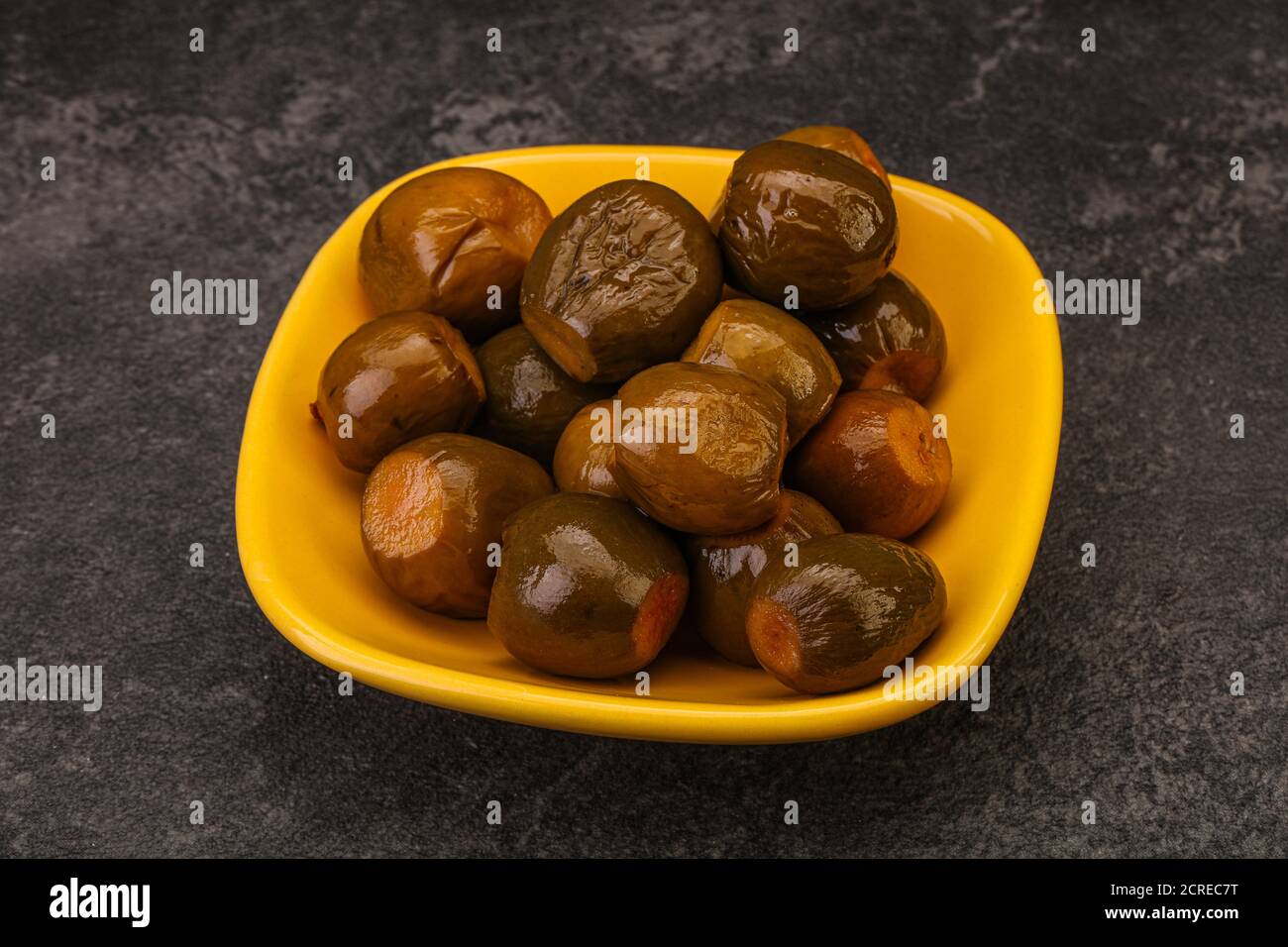 Marinated feijoa fruit in the bowl Stock Photo - Alamy